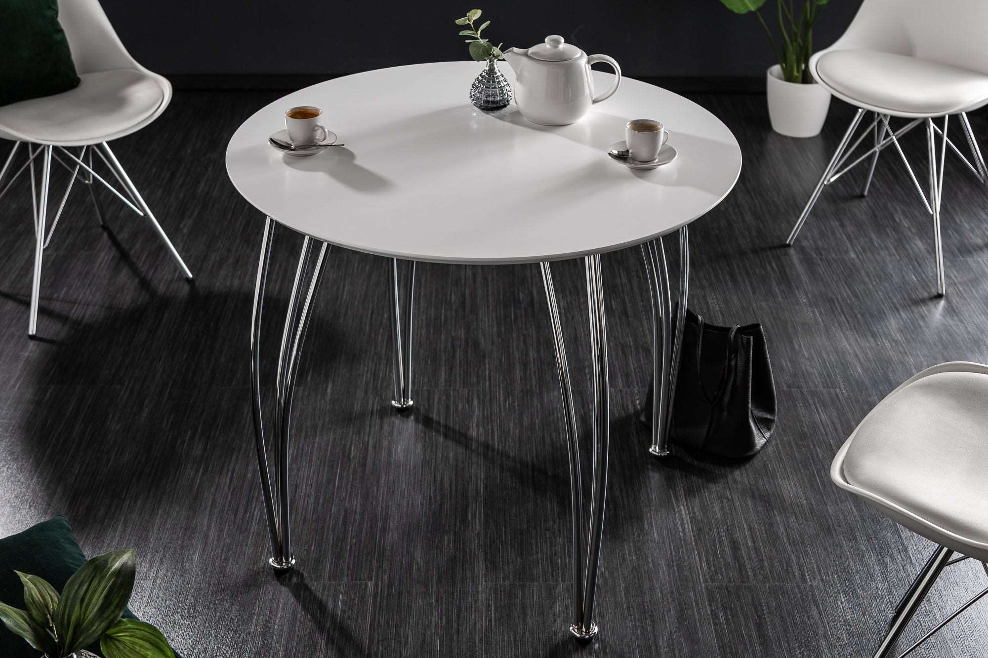White round table 90cm store